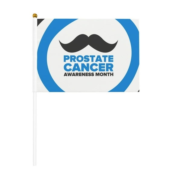 Prostate Cancer Awareness Month Blue Ribbon Flag Small Mini Hand Held ...