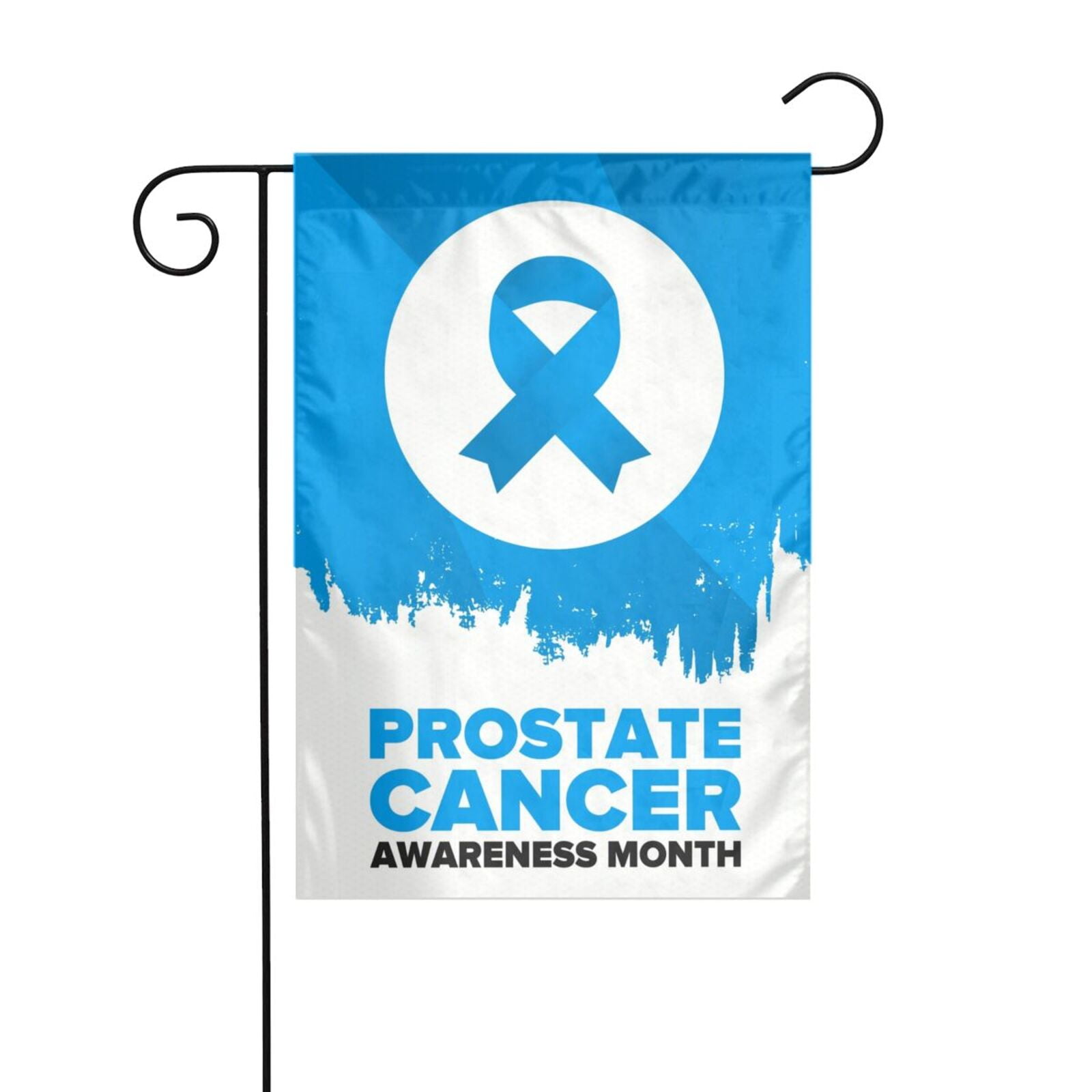 Prostate Cancer Awareness Month Blue Ribbon Garden Flag Double Sided ...