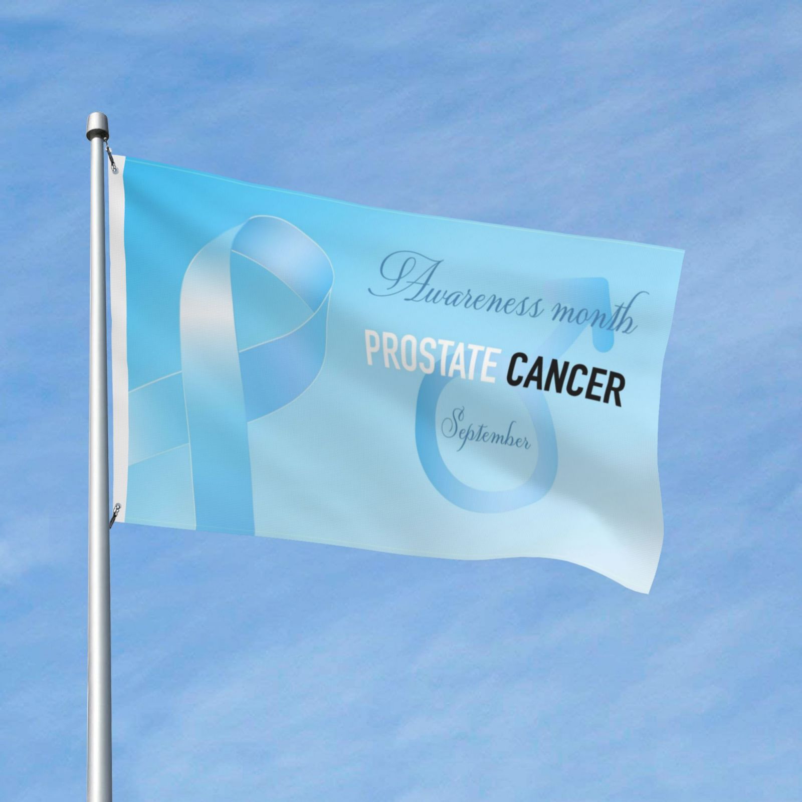 Prostate Cancer Awareness Month Blue Ribbon Garden Flags 3x5 Ft ...