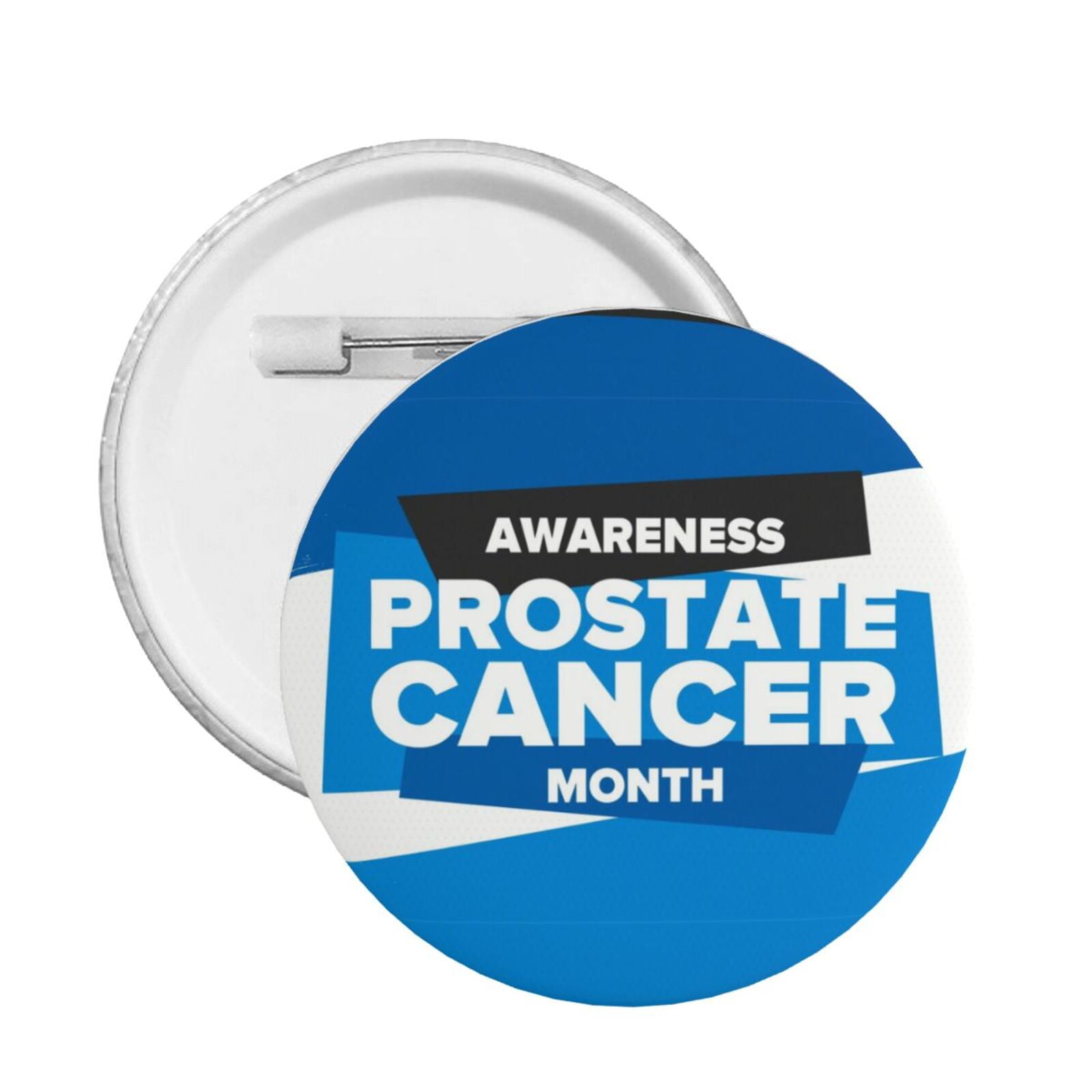 Prostate Cancer Awareness Month Blue Ribbon Pin Button Badge ...
