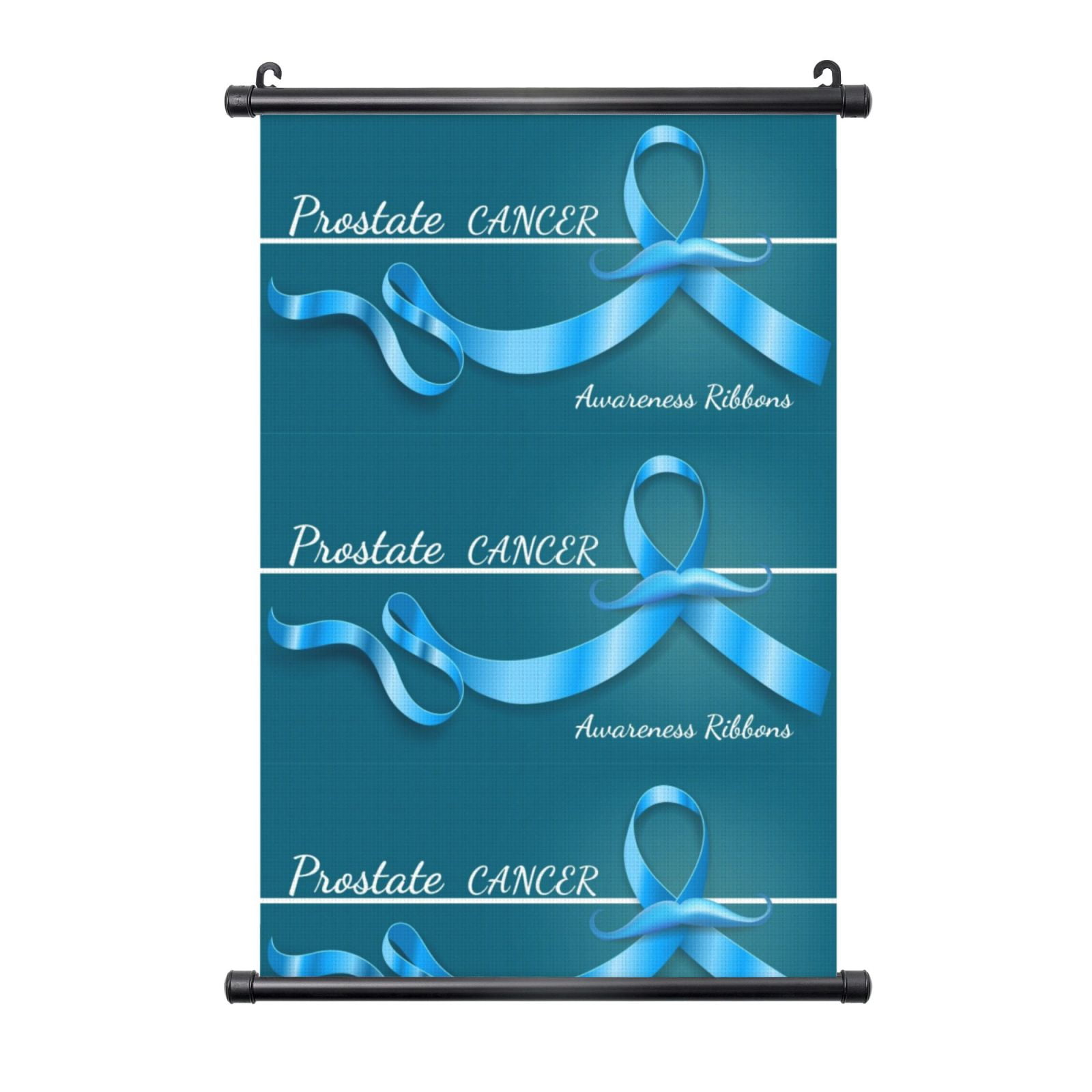 Prostate Cancer Awareness Month Blue Ribbon Poster Wall Art Banner ...