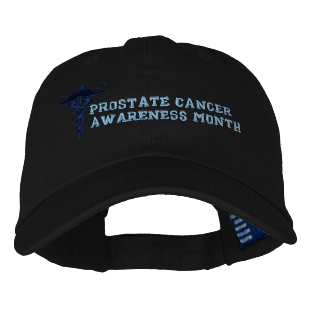 Prostate Cancer Awarness Low Profile Unstructured Cap - Black OSFM ...