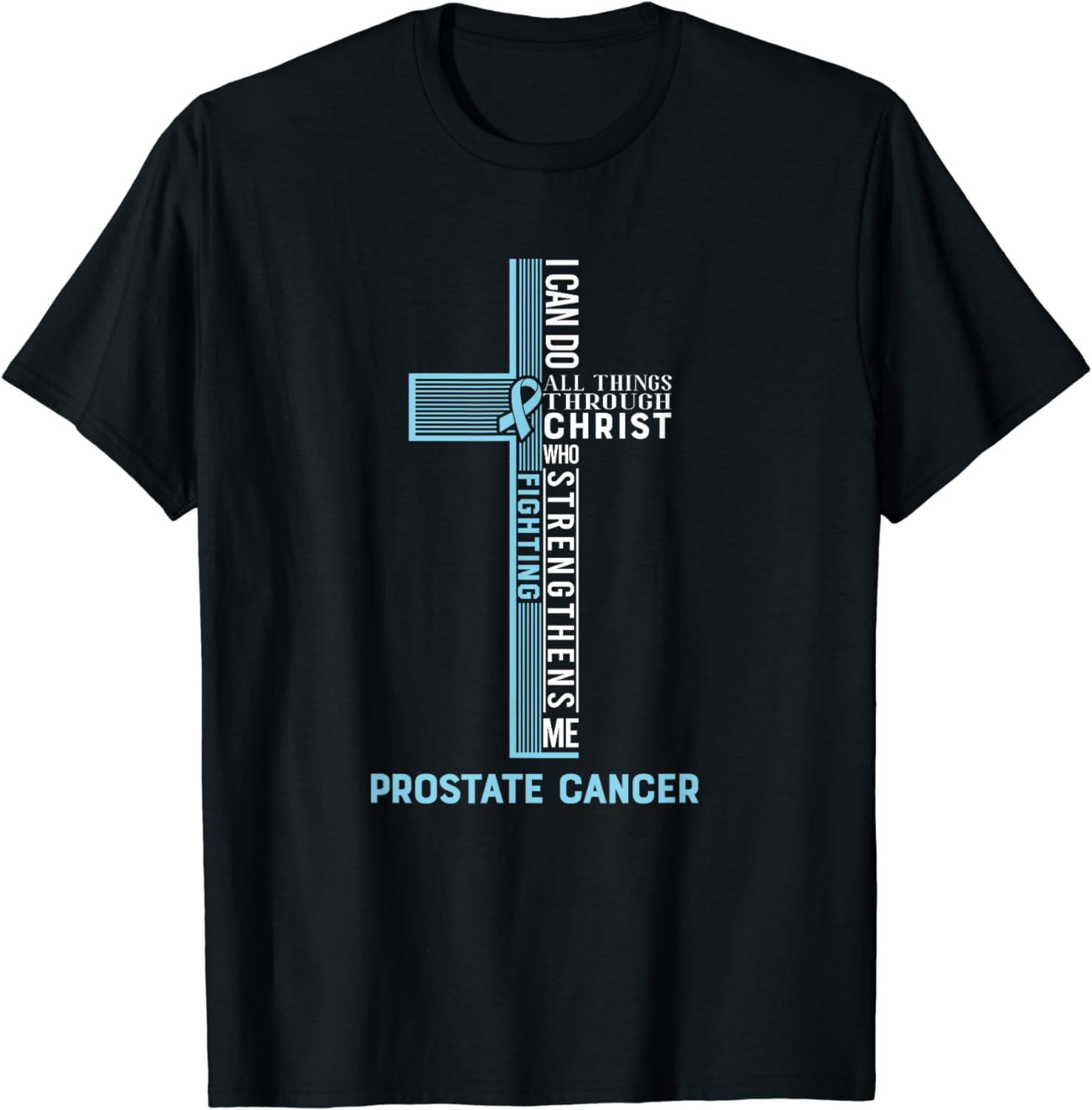Prostate Cancer Fight Cancer Ribbon T-Shirt Fashion - Walmart.com