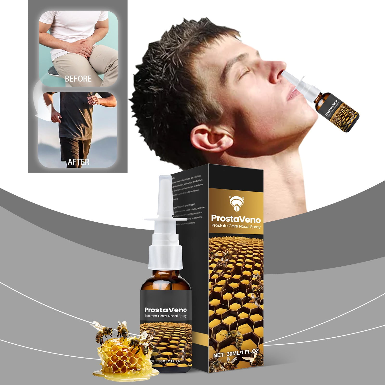 Prostate Care Nasal Spray Male Prostate Health Nasal Spray Herbal Care ...