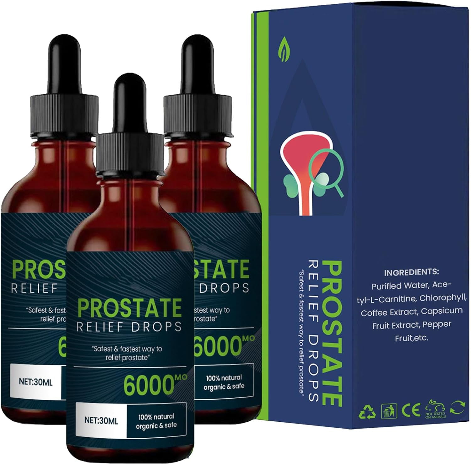 Prostate Drops Body Care Liquid Men Relieve Urinary Pain Frequent ...