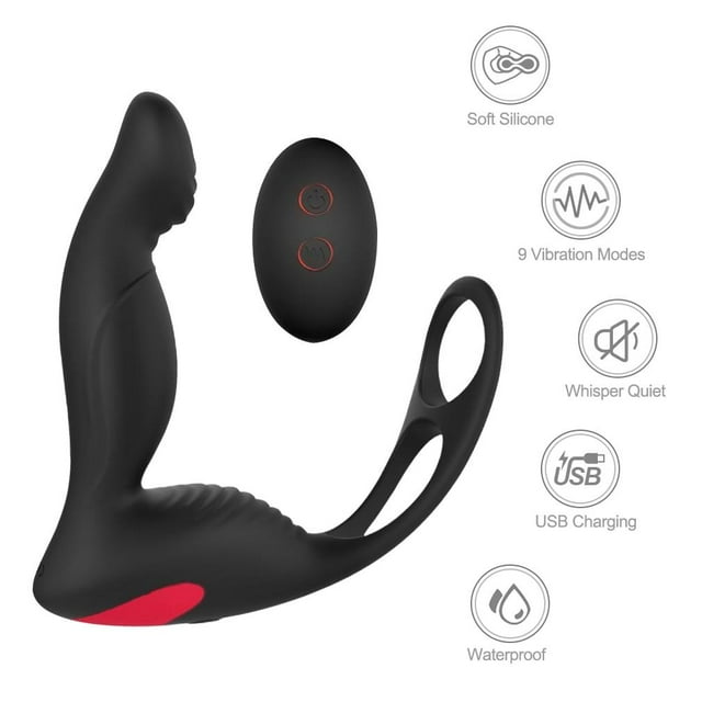 Prostate Massager Anal Vibrator With 10 Speeds And Patterns Waterproof