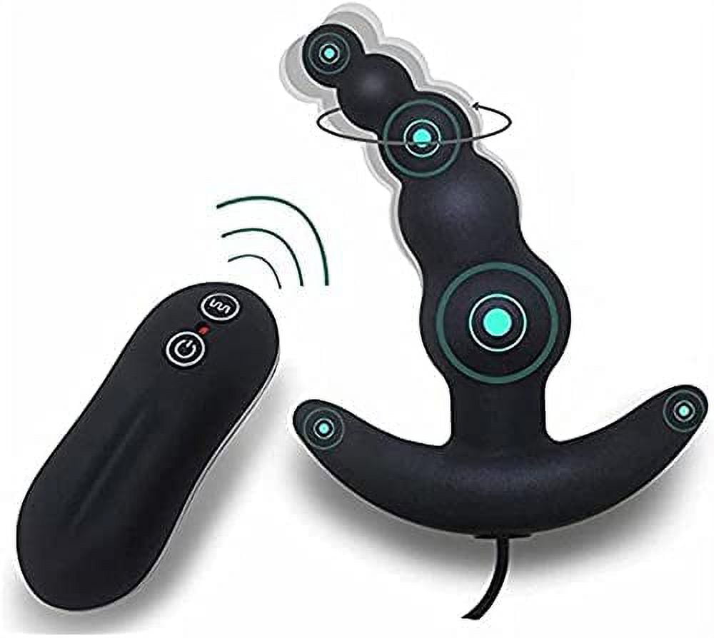 Prostate Massagers 10 Vibration Patterns With Remote Control Whisper