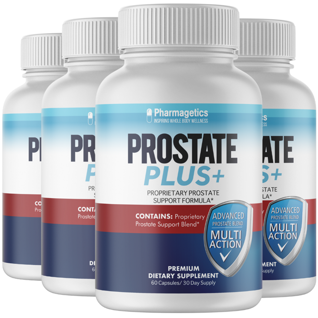 Prostate Plus+ Proprietary Prostate Support Formula, 4 Bottles ...