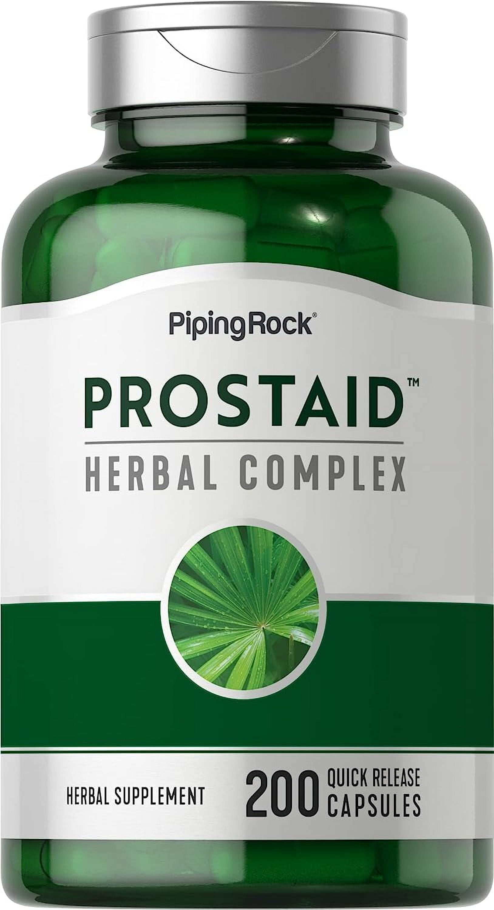 Piping Rock ProstAid Herbal Complex, Prostate Supplement for Men, 200 ...