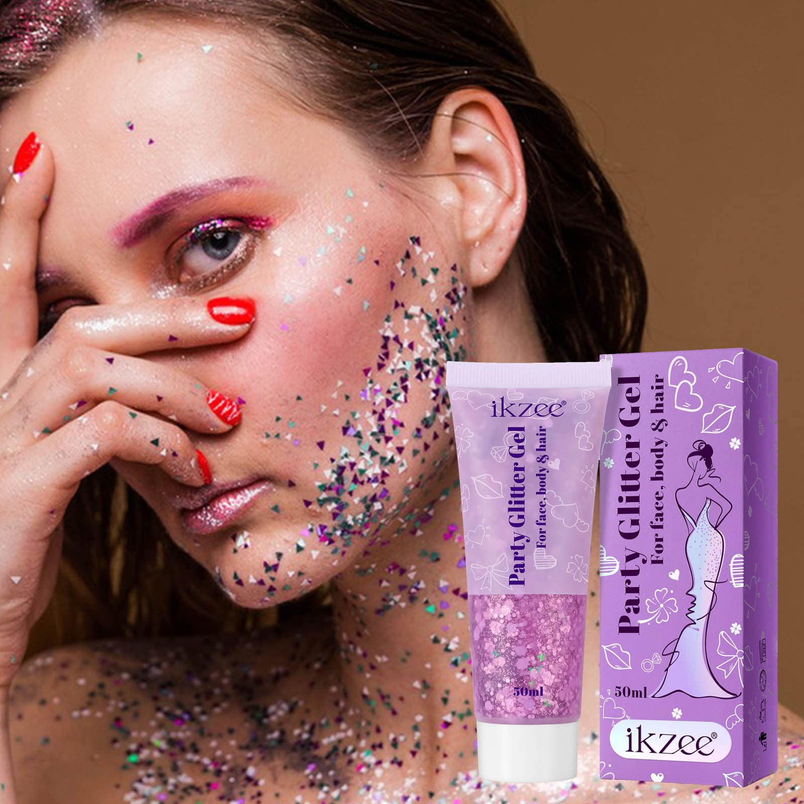 Prosthetic Nose Glitter Gel Tube Pack Nightclub Party Party Shenanigans ...