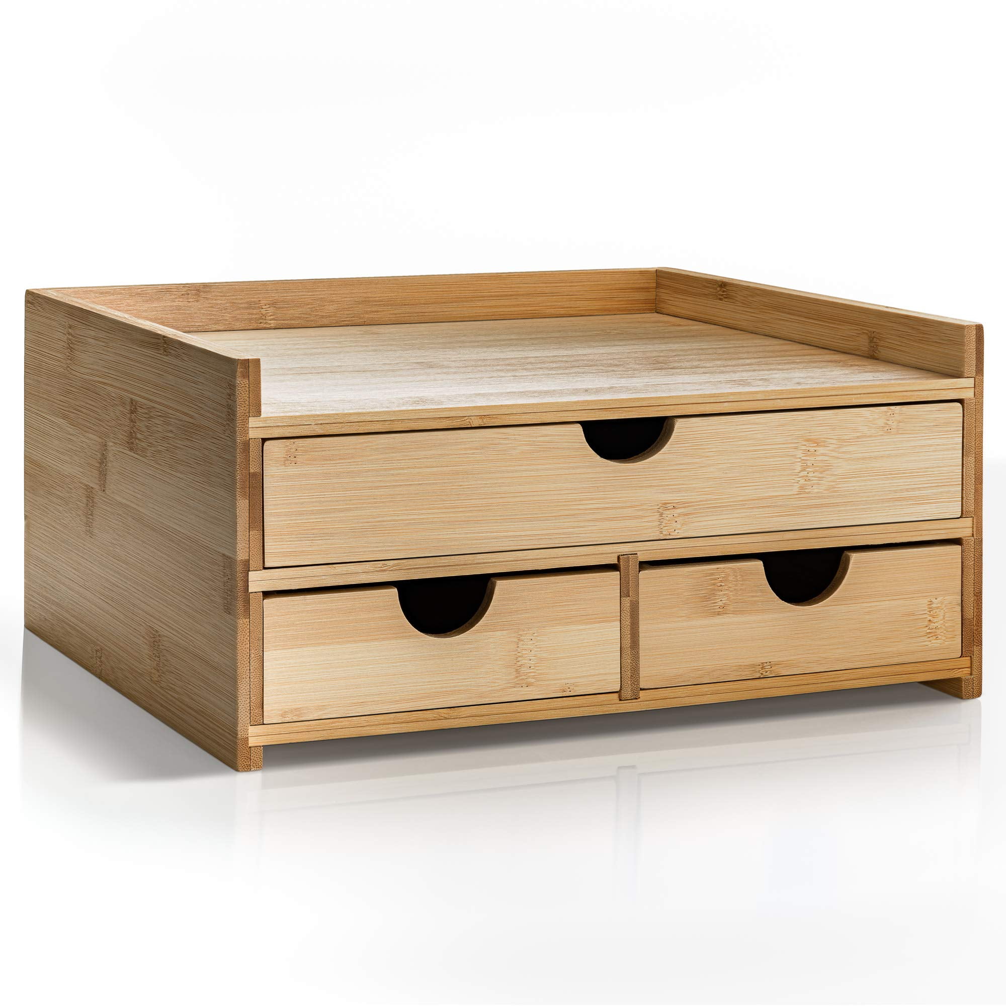 Prosumer's Choice Bamboo 3-Compartment Desktop Organizer and Pencil ...