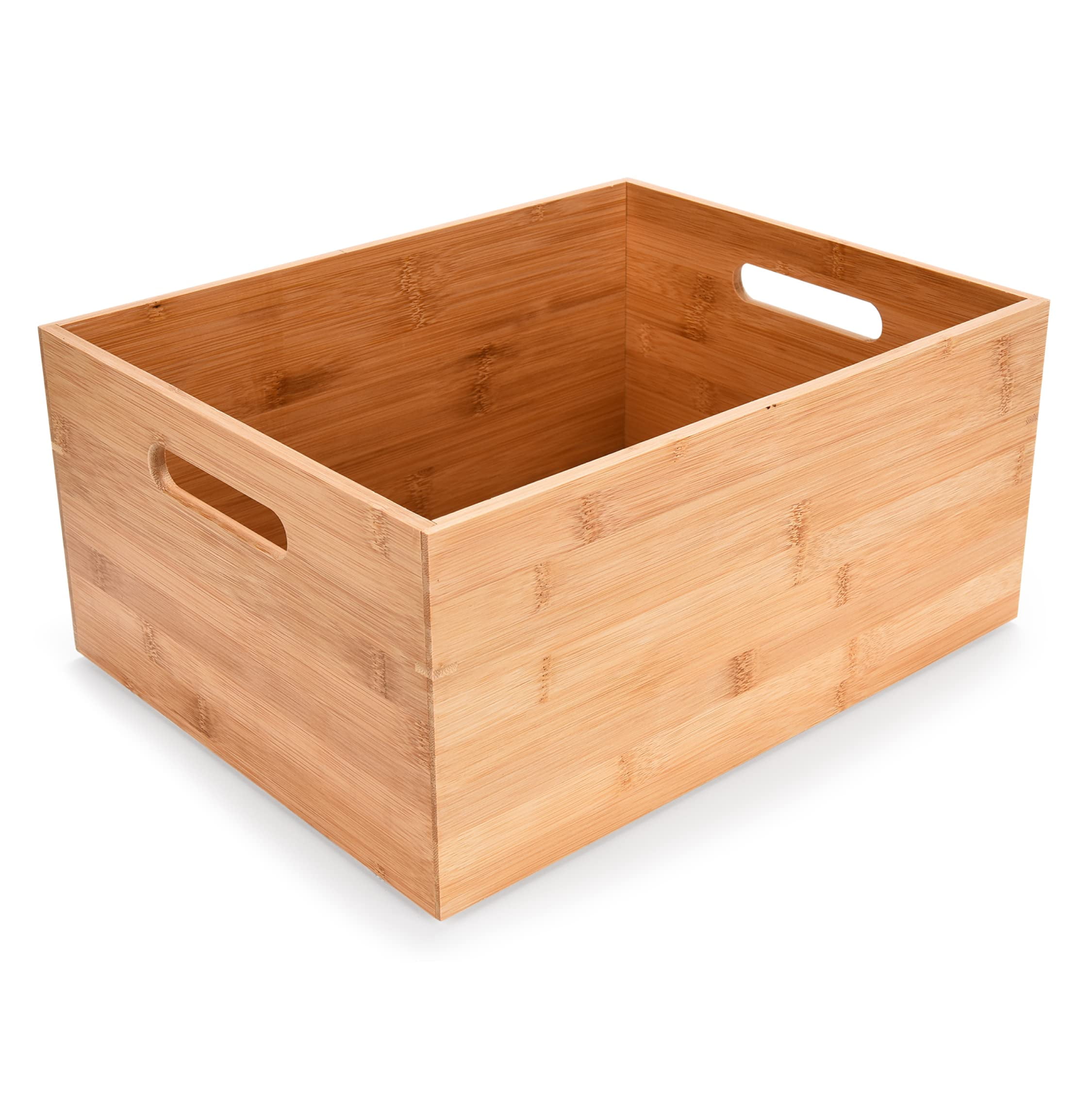 Prosumer's Choice Bamboo Small Organizer Box with Handles - Ideal for ...