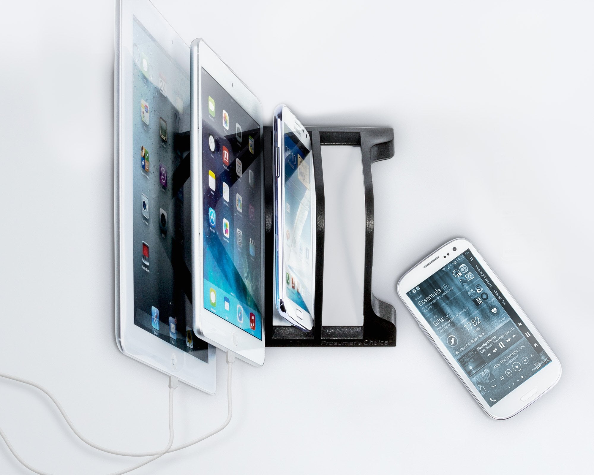 Prosumer's Choice Universal 4 Tablet and Smartphone Charging Organizer ...