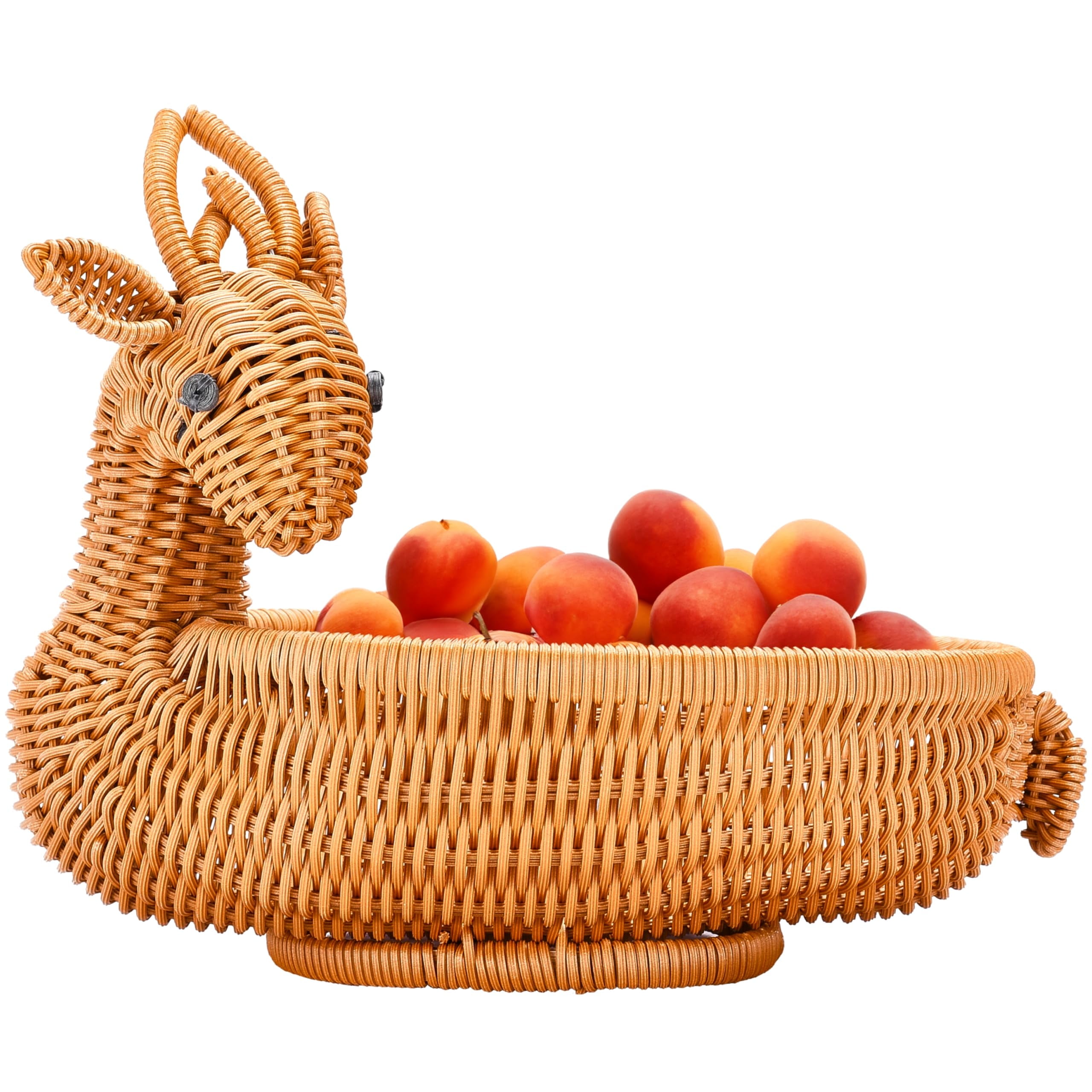Prosumers Choice Fawn Shaped Open Storage Bin - Woven Wicker Basket ...