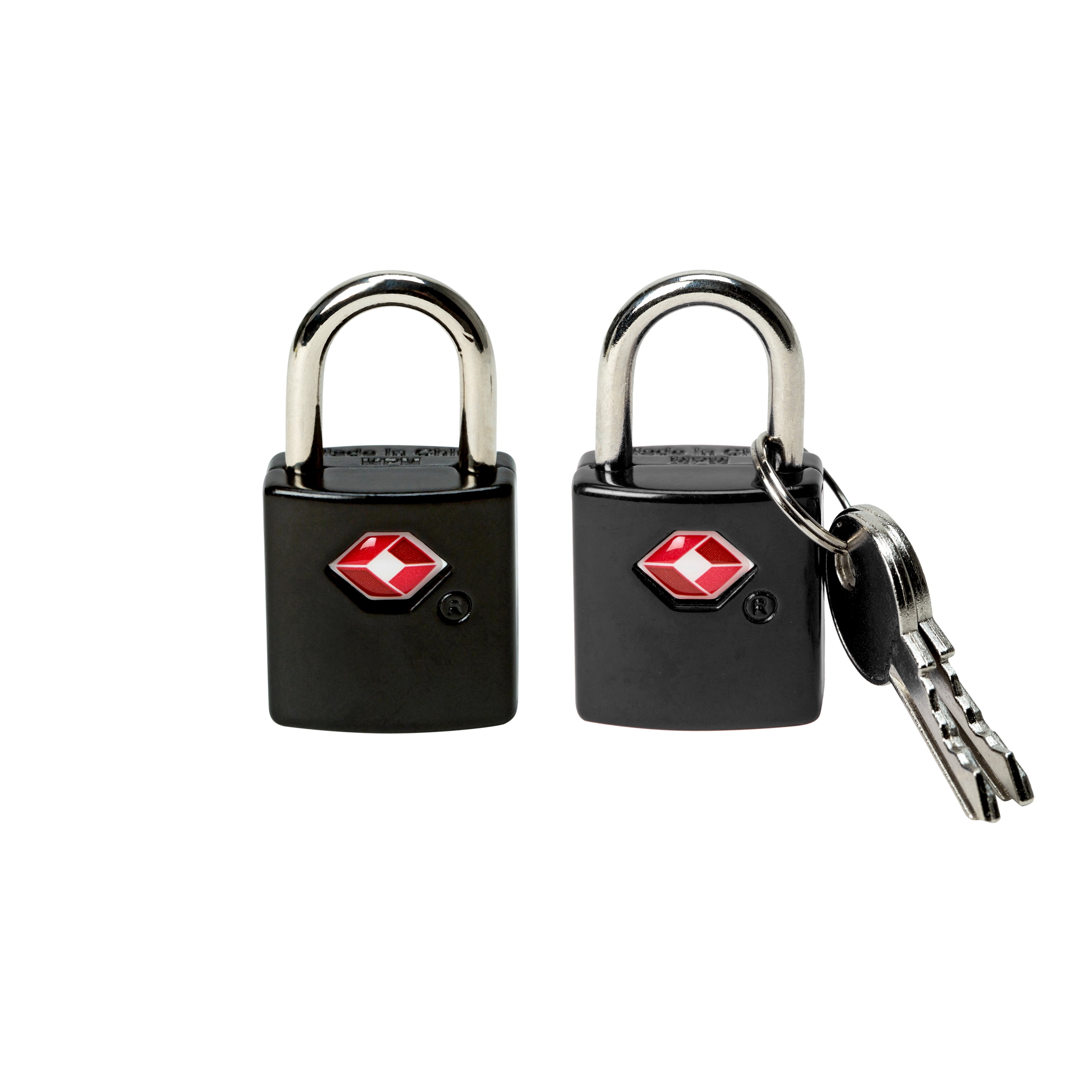 Protege Key Luggage Locks, Black, Set of 2 - Walmart.com