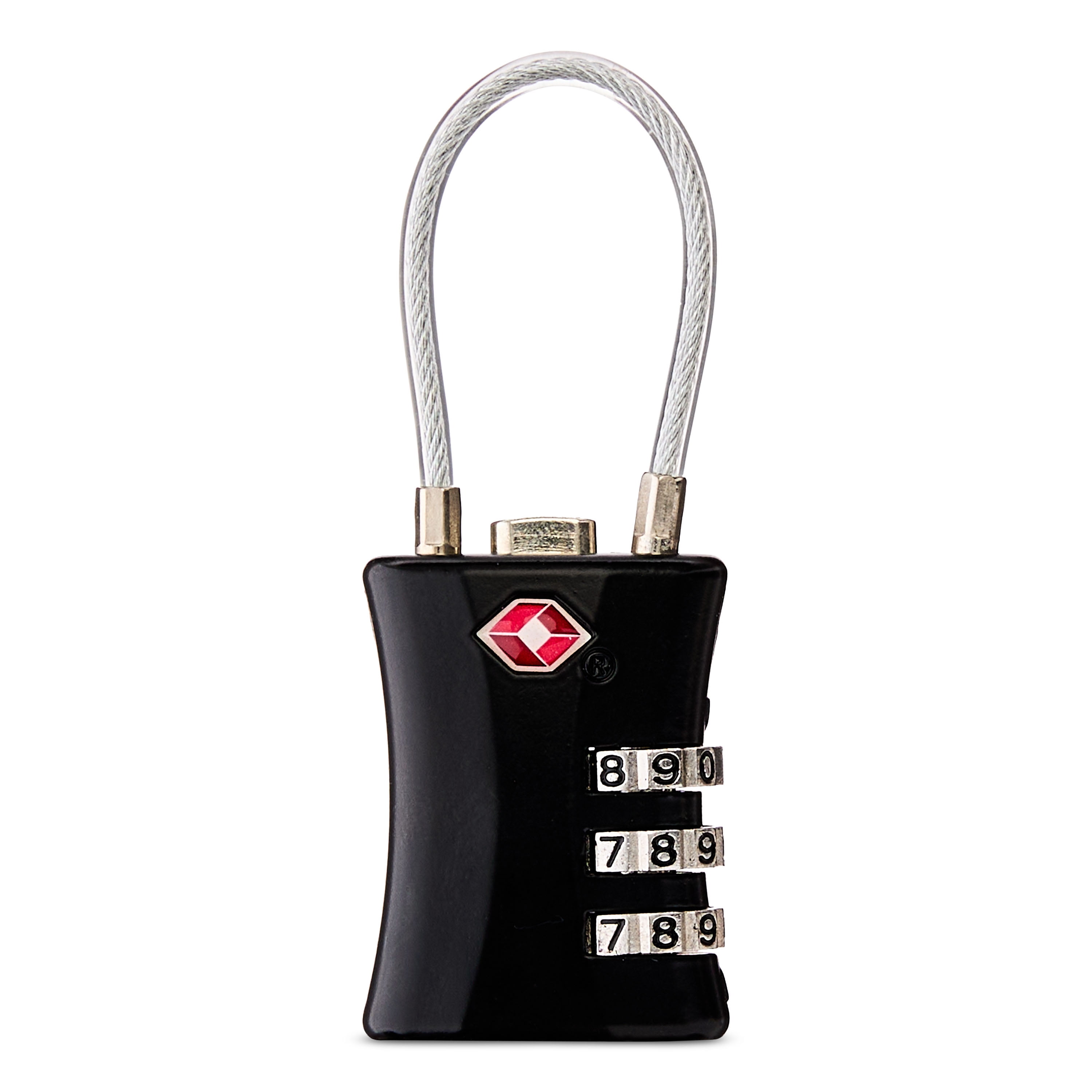 Protege TSA Approved 3 Dial Combination Cable Luggage Lock - Walmart.com