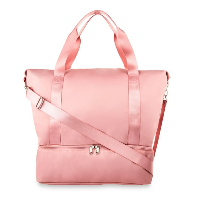 Protégé Collapsible Drop Bottom Weekender Duffel Bag, Dusty Rose ...
