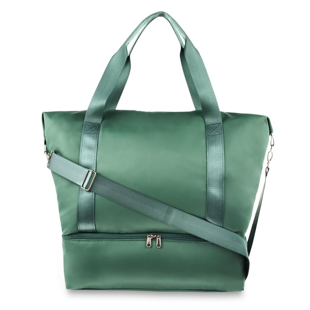 Protégé Collapsible Drop Bottom Weekender Duffel Bag, Olive Green ...