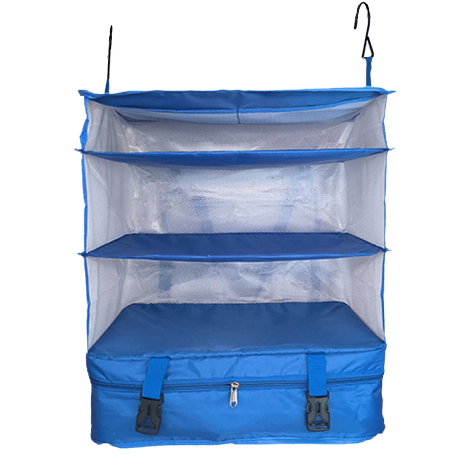 Protable Hanging Travel Shelf Bag, Expandable Luggage Packing Organizer ...