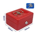 Protable Key Locker Safe Home Shop Steel Mini Money Box Security Cash ...