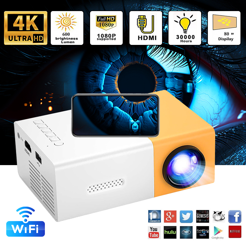 Protable Mini Projector 1080P Video Mini Beamer For Phone Smartphone ...