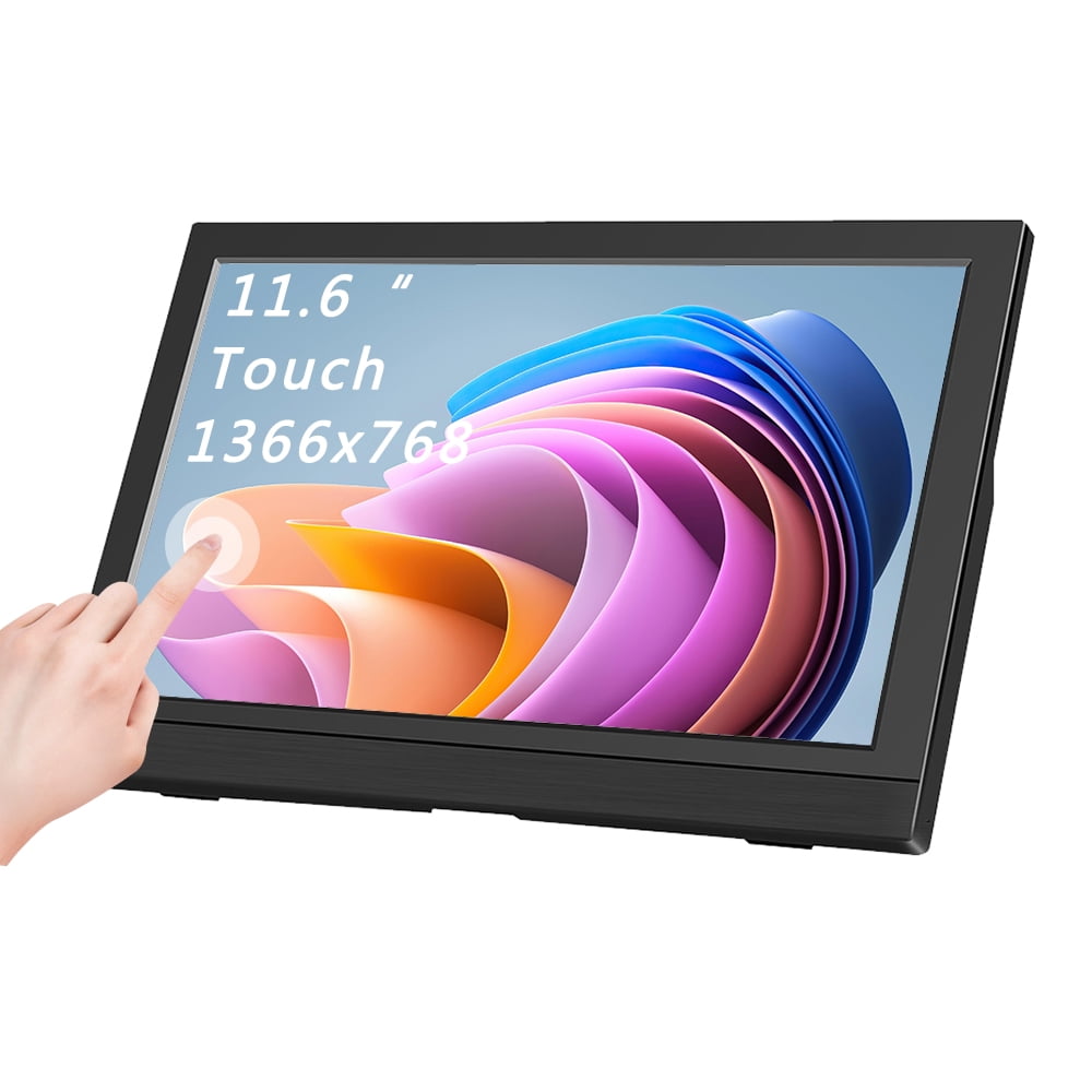 Protable Monitor 11.6 Inch 1366x768 60Hz TouchScreen Compture Monitor ...