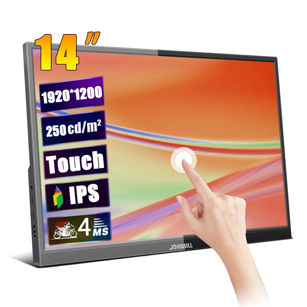 Protable Monitor 14" 1920x1200 IPS Panel 16:10 Touchscreen Travel ...