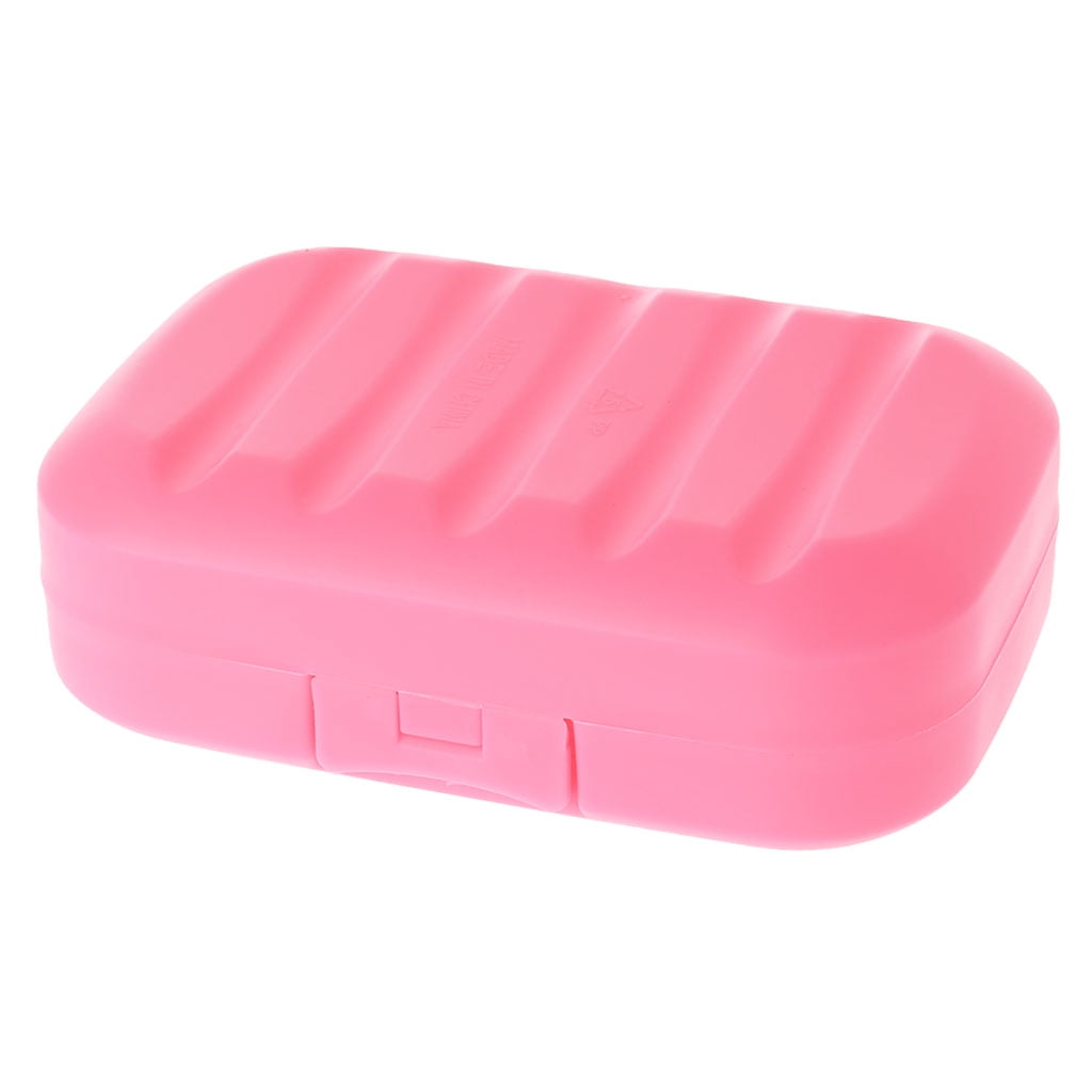 Protable Travel Soap Dish Box Soap Holder Storage Container Shower Soap ...