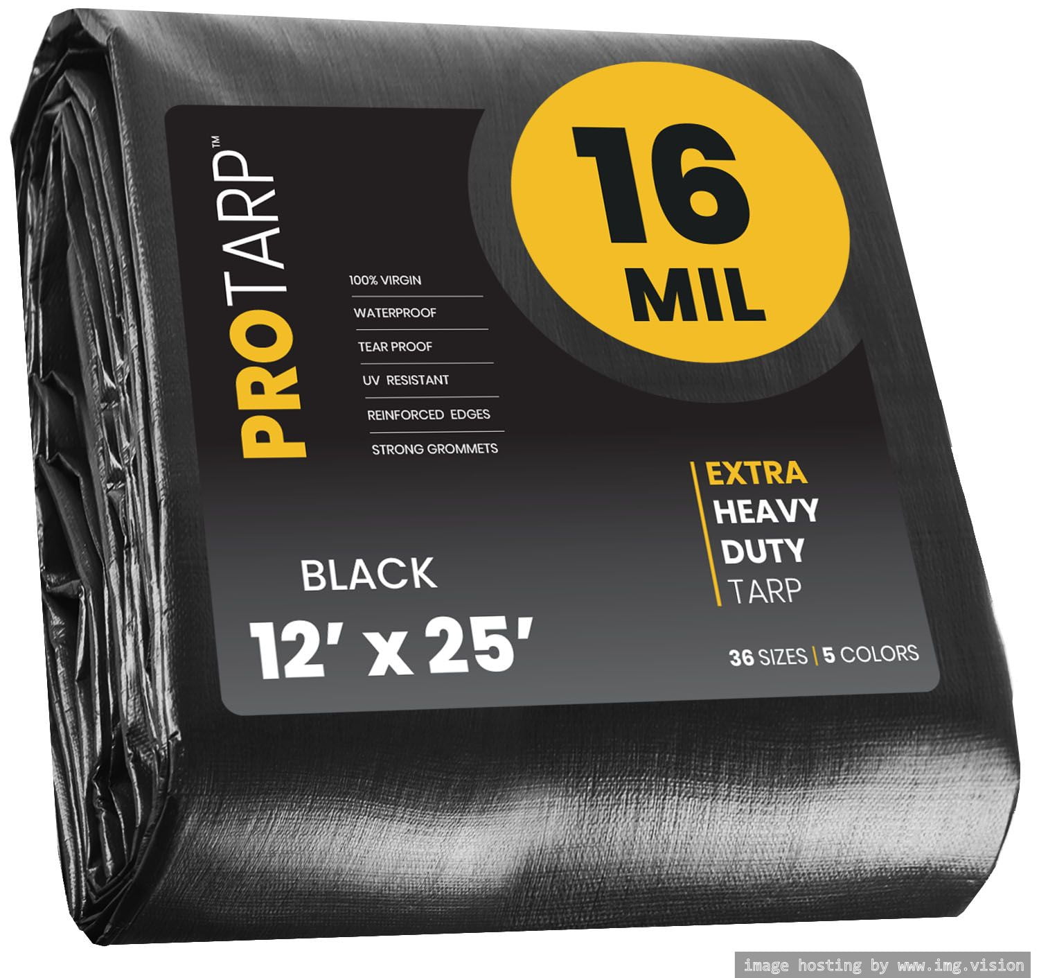 Protarp 16 Mil Extreme Heavy Duty Tarp Camping Tarpaulin Waterproof ...