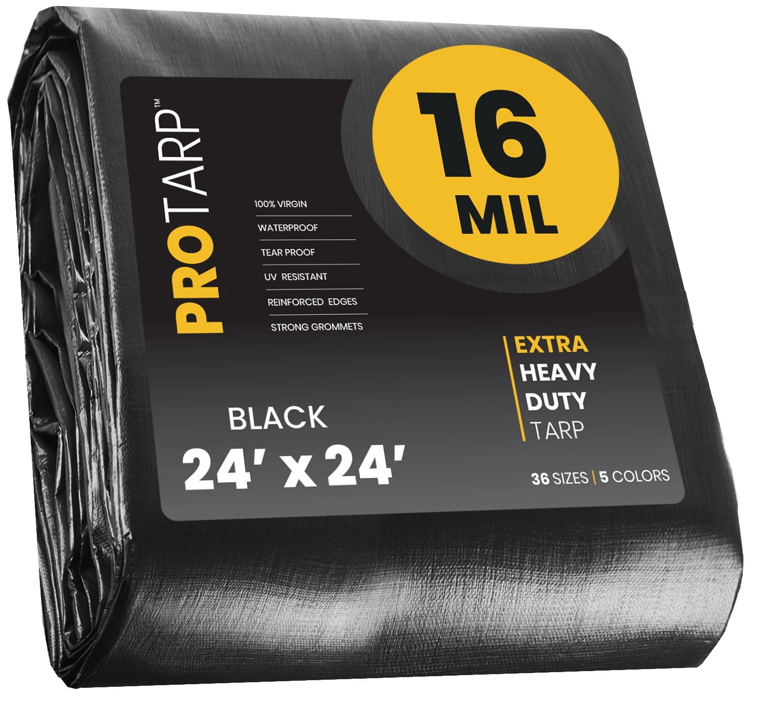 Protarp 16 Mil Extreme Heavy Duty Tarp Camping Tarpaulin Waterproof ...