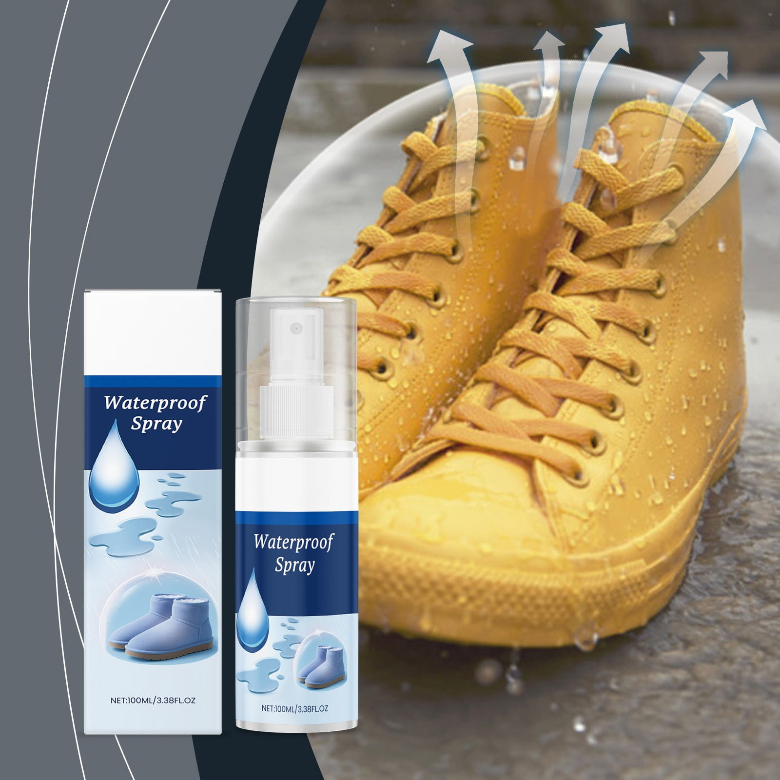Protección de tela Spray impermeable y mancha ropa zapato bolsa sin ...