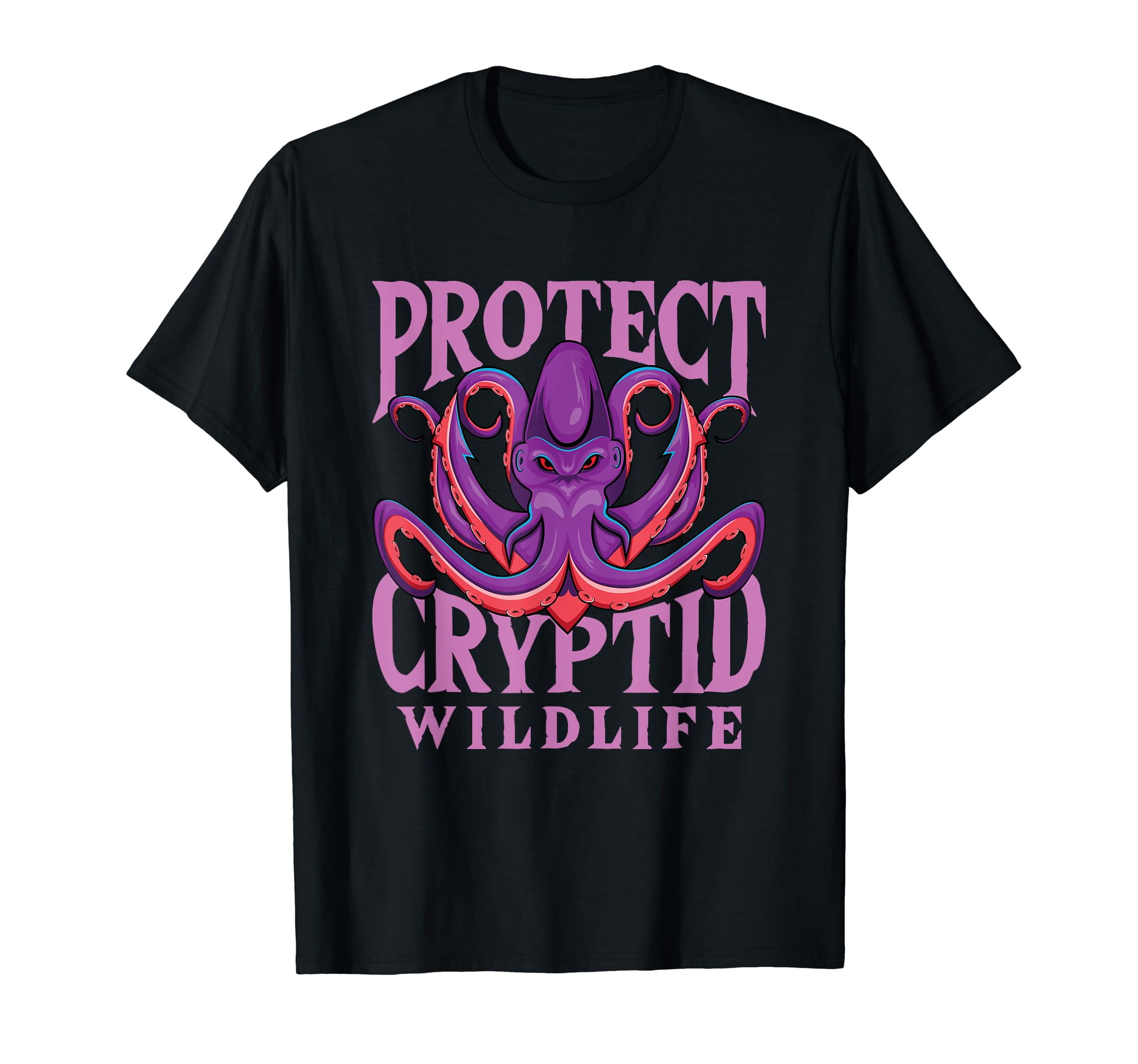Protect Cryptid Wildlife Cryptozoology Folklore Mythology Men Casual T ...