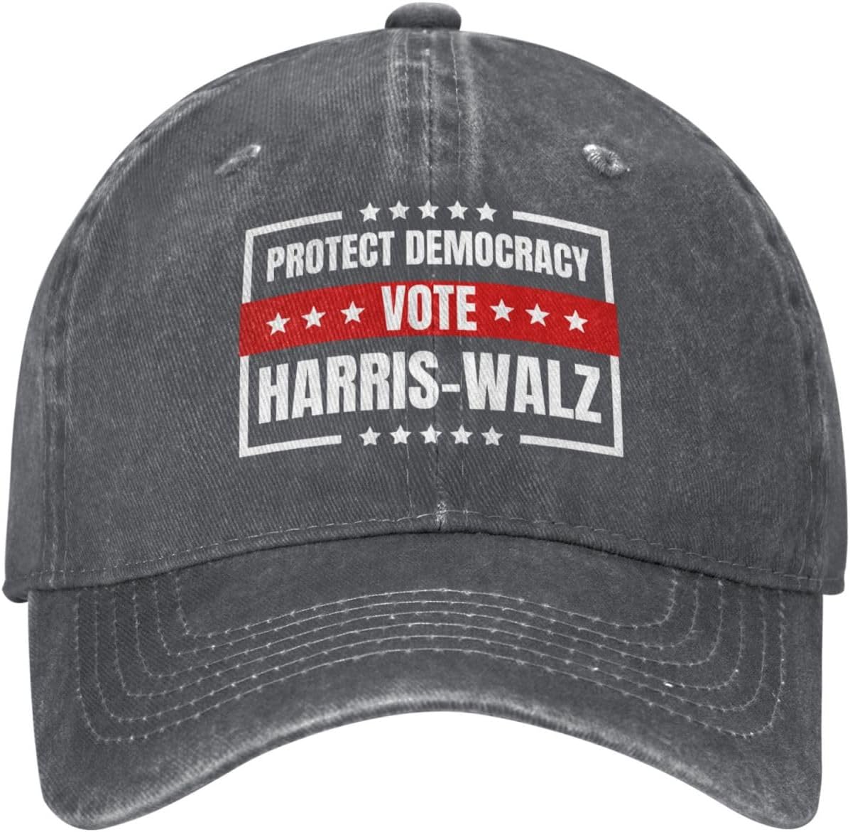 Protect Democracy hat Vote Harris Waltz 2024 Election Denim Vintage ...