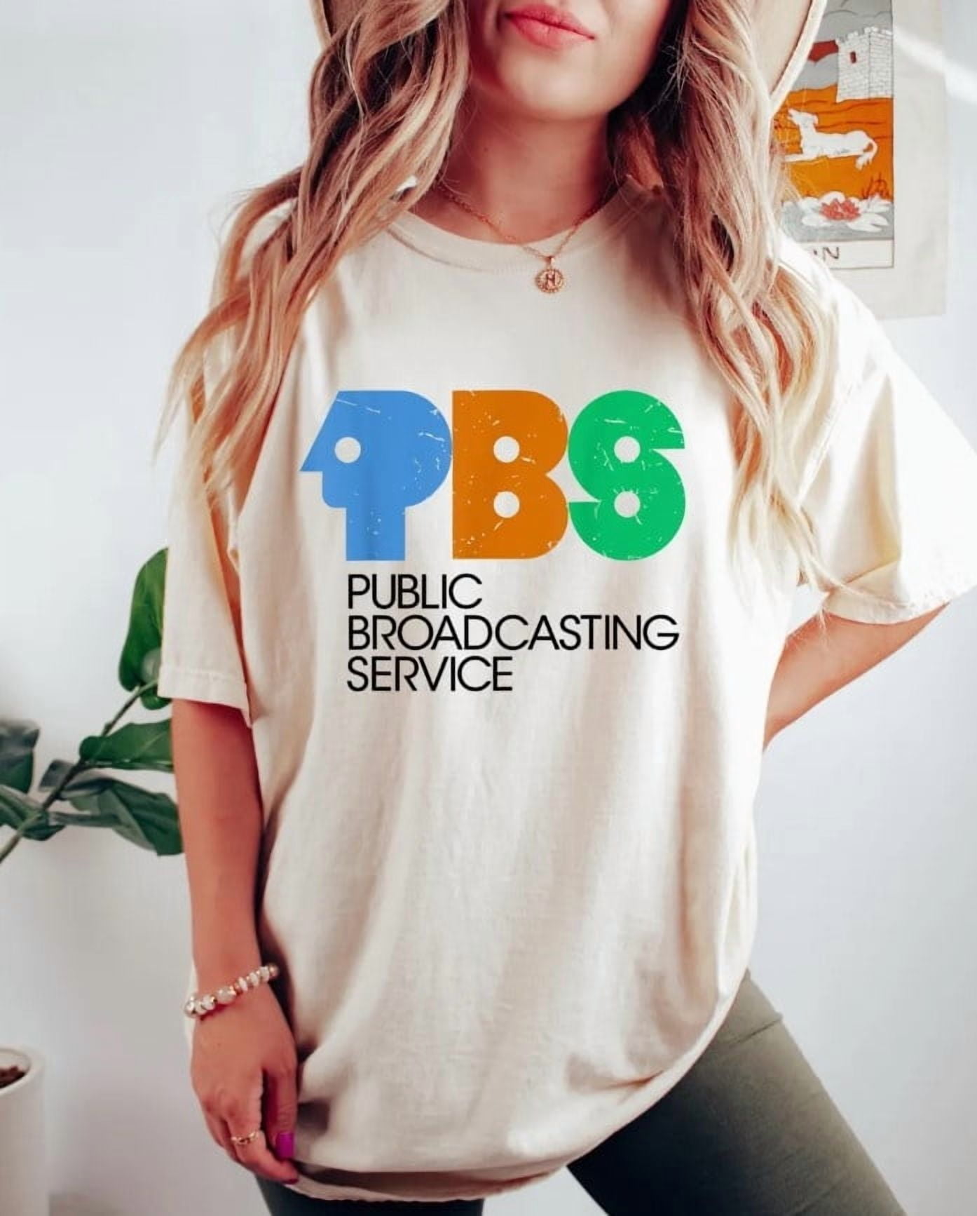 Protect PBS Logo T-shirt, Retro Public Broadcasting Service Shirt, 70s ...