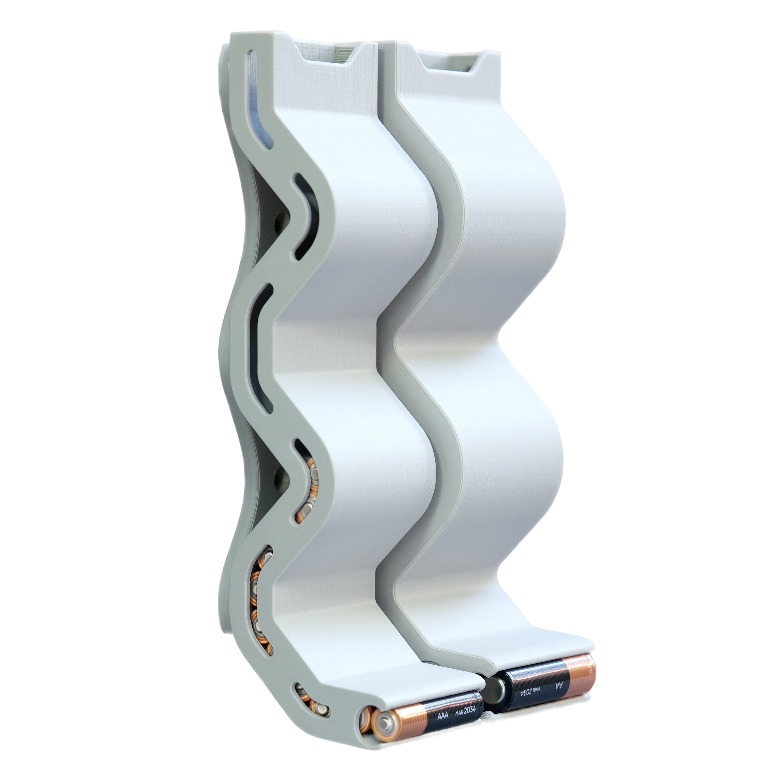 Protect Your Power AA & AAA Battery Chute Combo, Wall-Mounted Battery ...