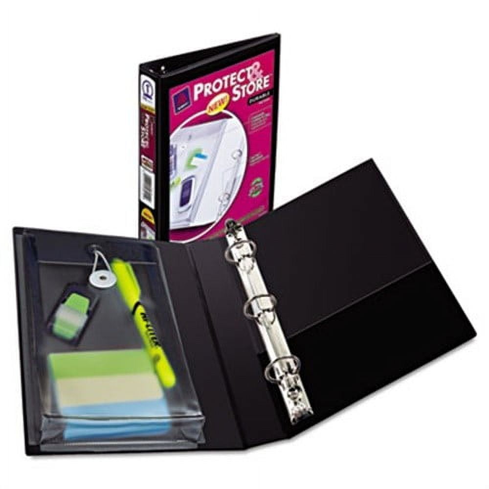 Protect & Store 5-1/2" x 8-1/2" Mini Durable View Binders with Round ...