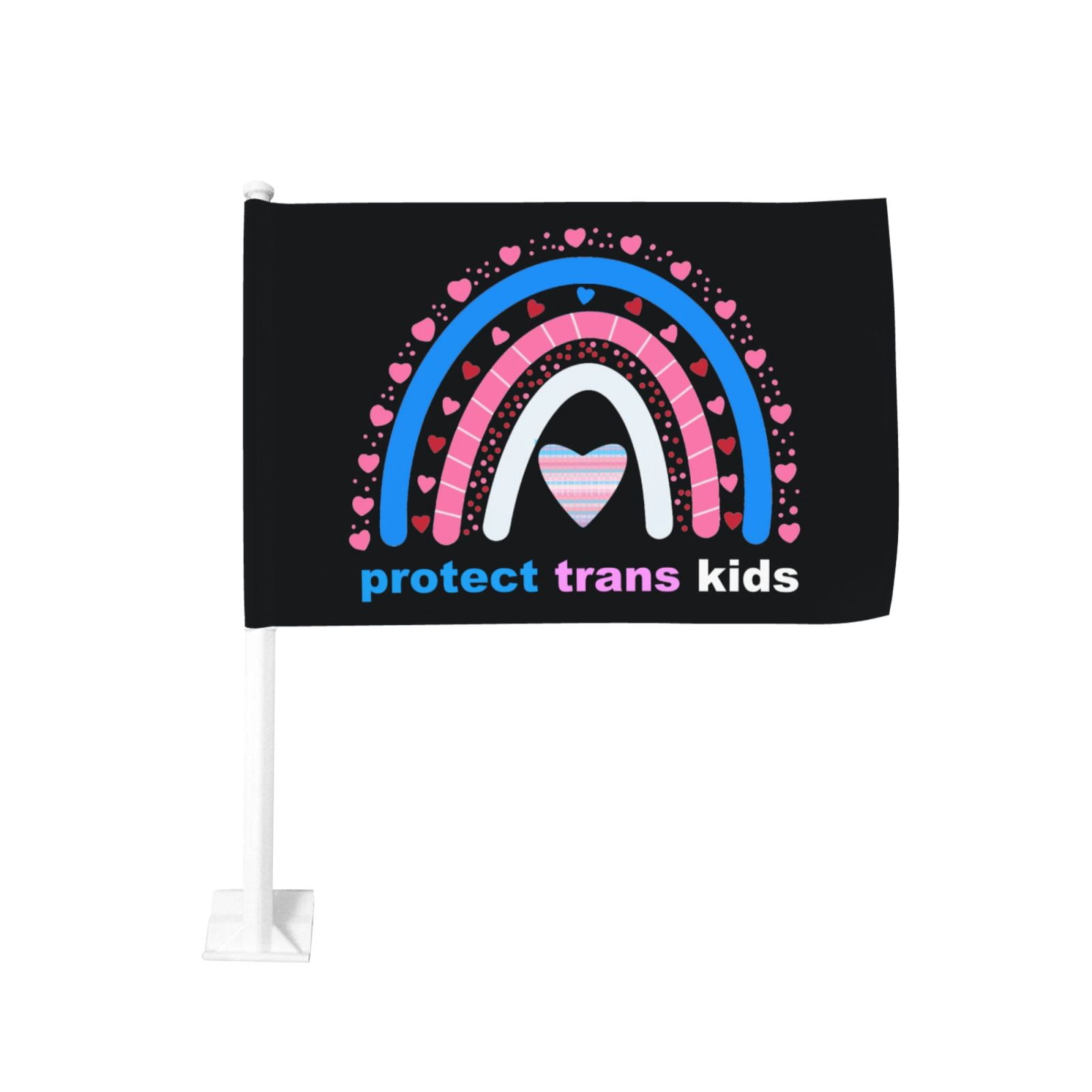 Protect Trans Ki-ds Transgender Pride Month Car Flag Double-Sided ...
