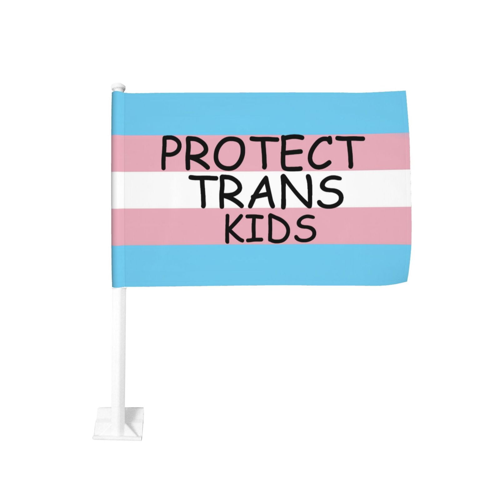 Protect Trans Ki-ds Transgender Pride Month Car Flag Double-Sided ...