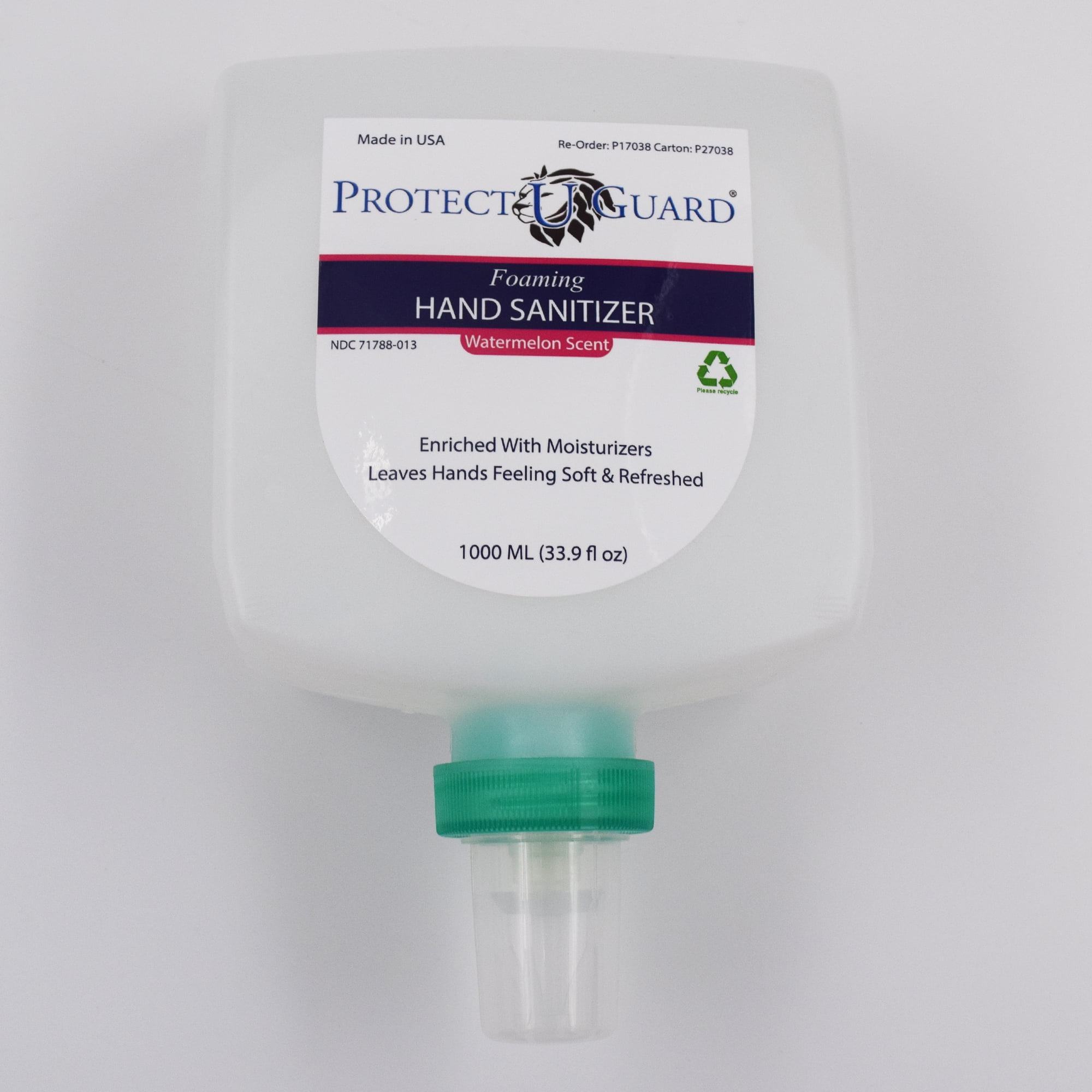 Protect U Guard Foaming Alcohol Hand Sanitizer, Watermelon Scent, 1 ...