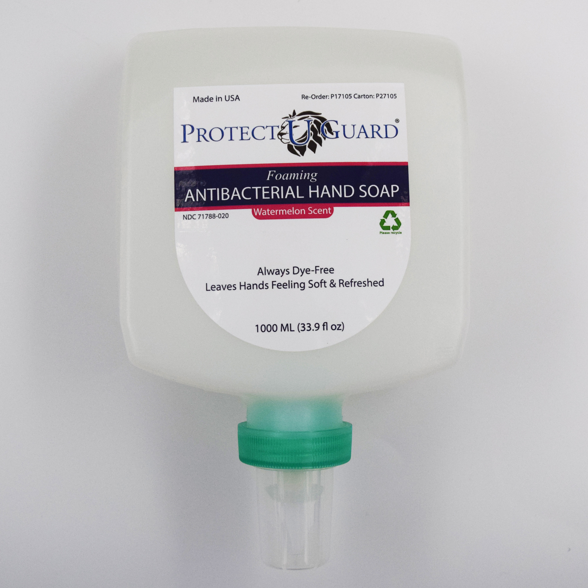 Protect U Guard Foaming Antibacterial Hand Soap, Watermelon Scent, 1 ...