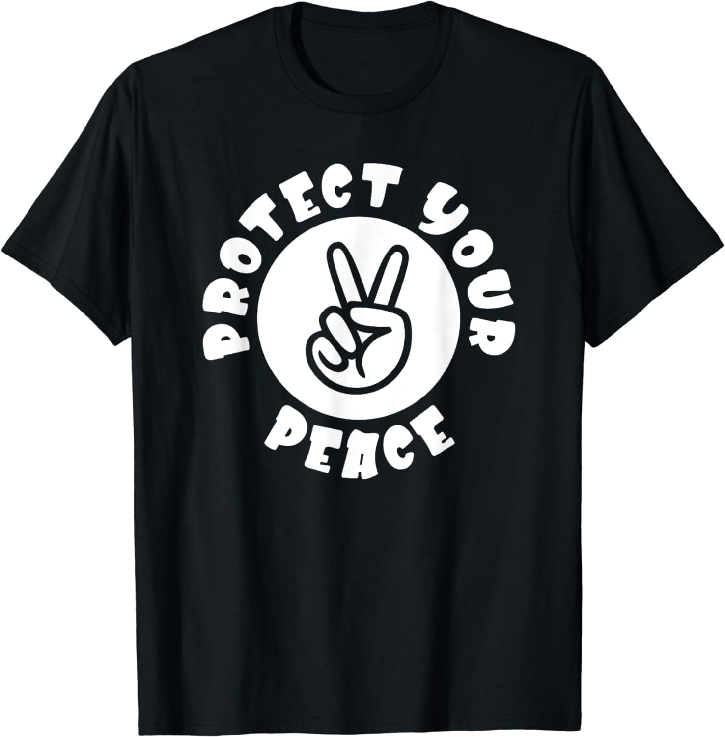 Protect Your Peace Peace Sign Hand T-Shirt - Walmart.com
