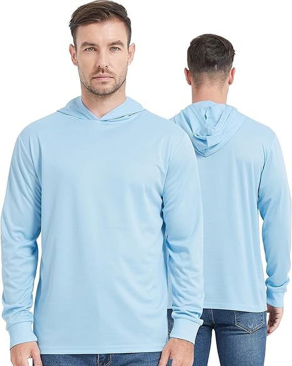ProtectX 2-Pack High Visibility Lightweight Long Sleeve Hoodie, Sun Protection UPF 50+ Quick-Dry ...