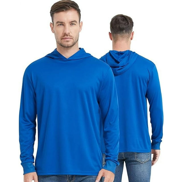 ProtectX 2-Pack High Visibility Lightweight Long Sleeve Hoodie, Sun Protection UPF 50+ Quick-Dry ...
