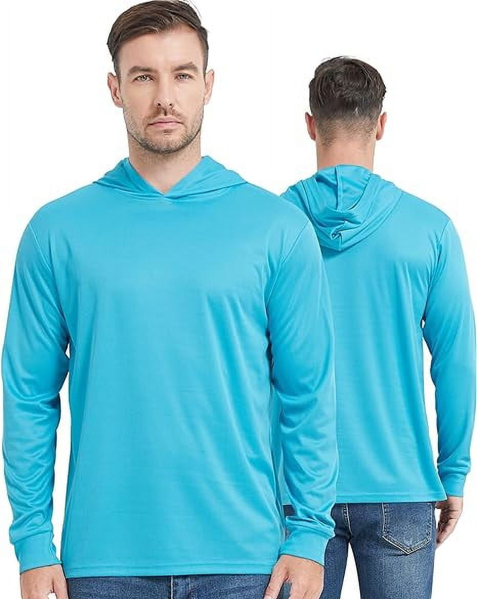 ProtectX 2-Pack High Visibility Lightweight Long Sleeve Hoodie, Sun Protection UPF 50+ Quick-Dry ...