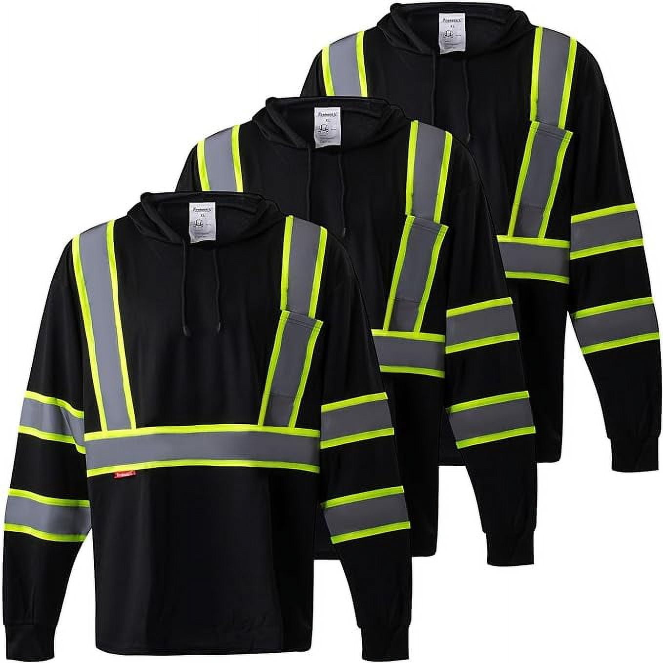 ProtectX 3-Pack High Visibility Heavy-duty Long Sleeve Reflective ...
