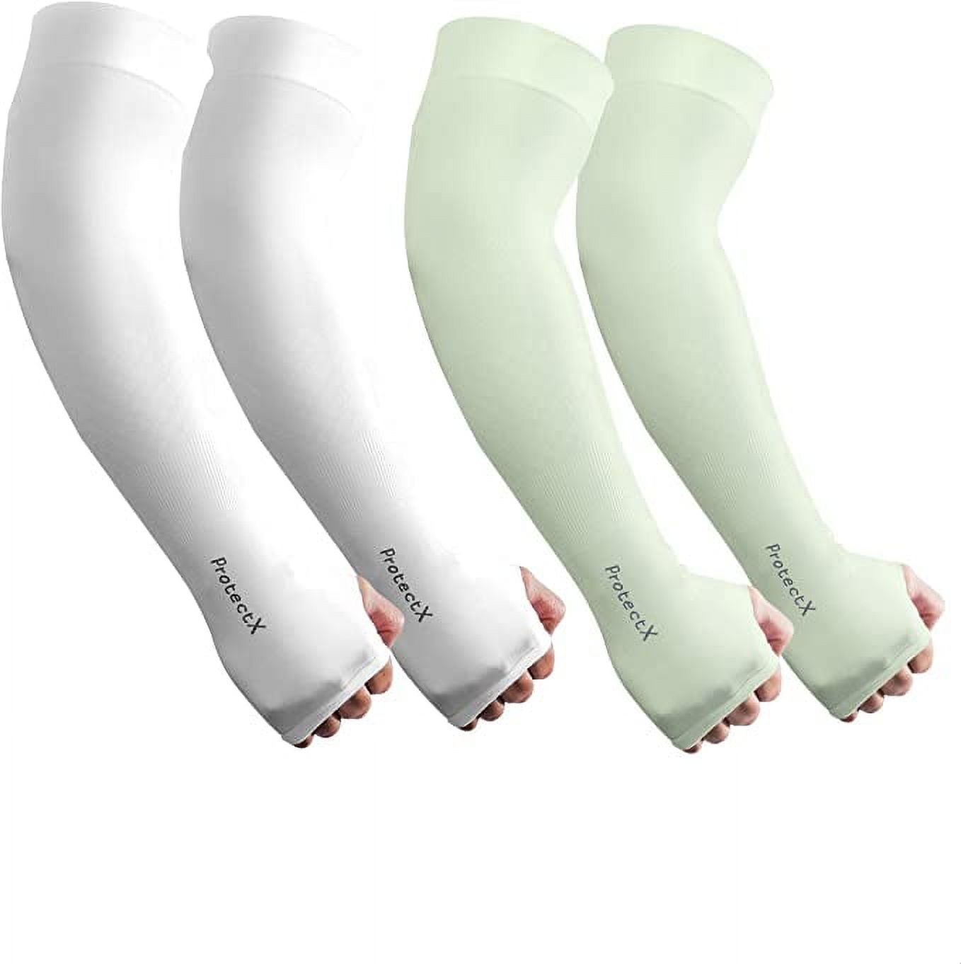ProtectX Cooling Arm Sleeves with Thumb Holes for Men and Women ...