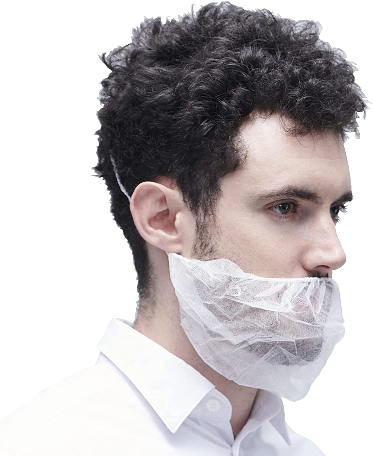 ProtectX Disposable Beard Covers Protector, Disposable Bouffant Beard ...