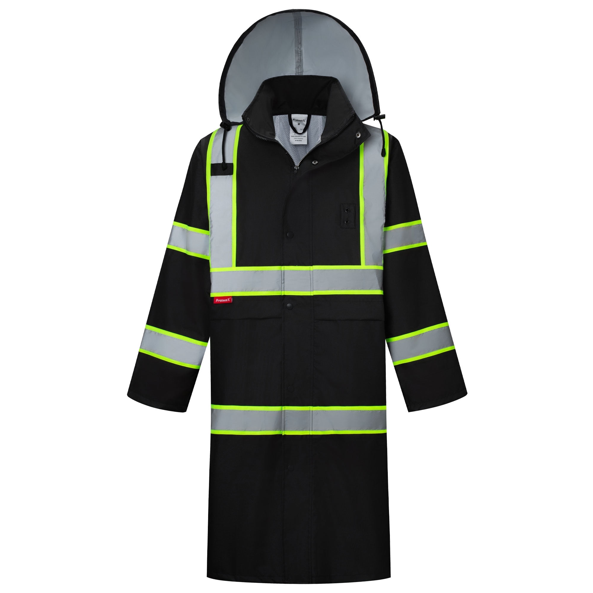ProtectX High Visibility Waterproof Rain Coat for Men, Reflective One ...