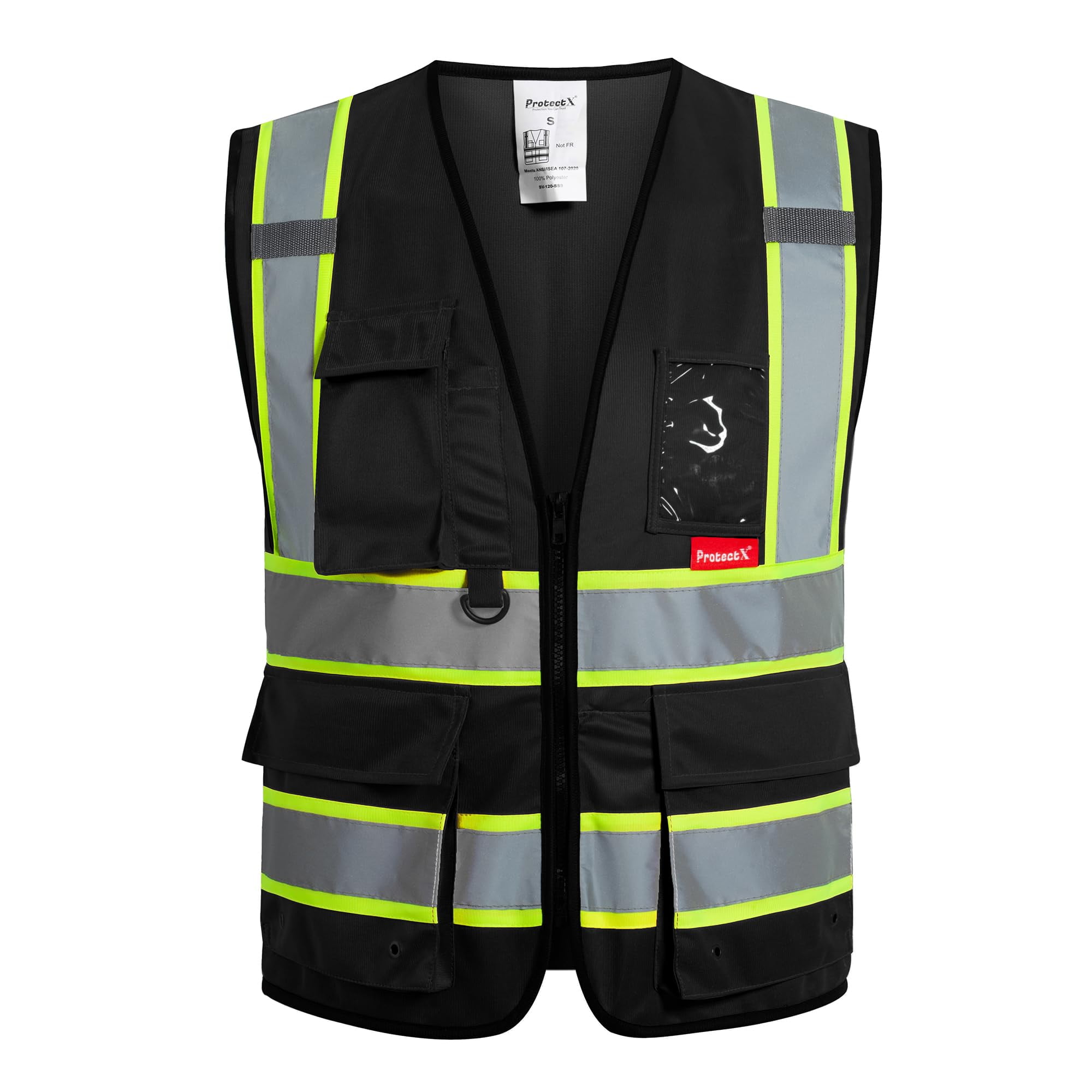 ProtectX Hi Vis Reflective Safety Vest for Men Women High Visibility ...