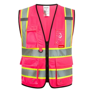 Uxcell High Visibility Reflective Safety Vest, Class 2 Construction ...